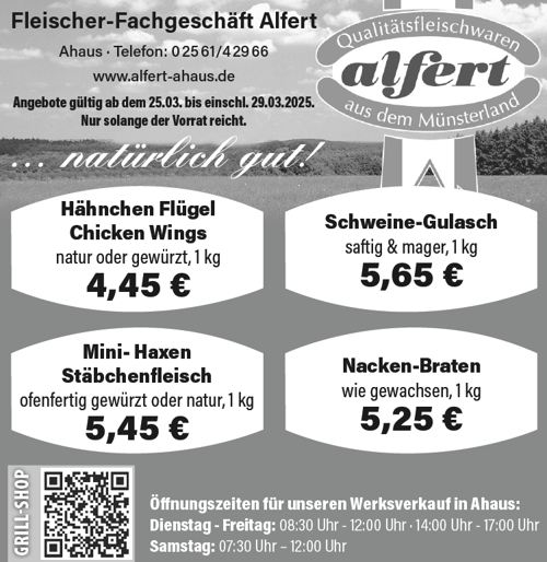 Angebot der Woche | Qualitätsfleischerei Alfert