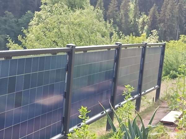 Photovoltaik, Net2Sun, Bifacialer Solarzaun